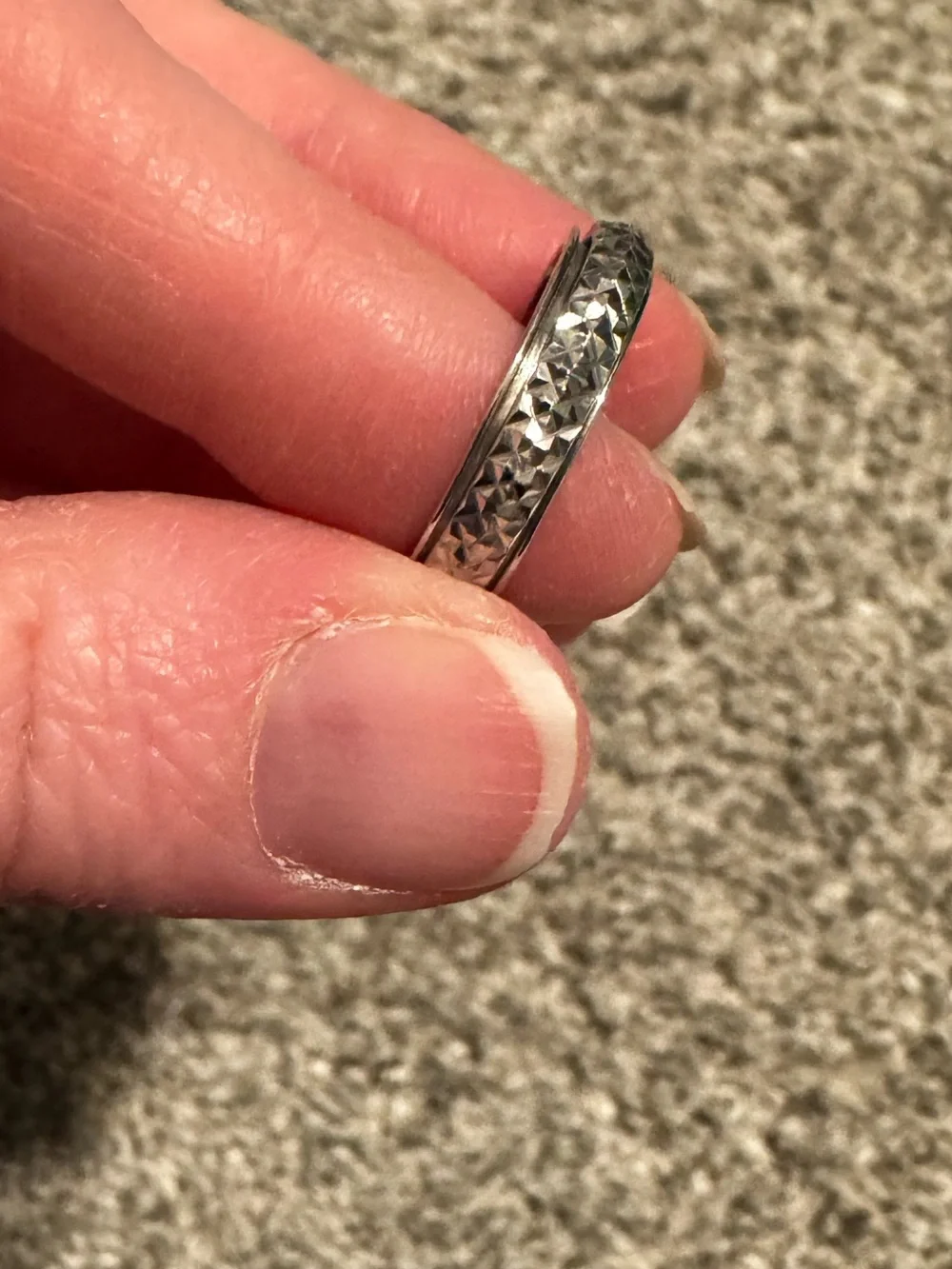 Djoy | Jewelry | New Djoy Diamond Cut 925 Sterling Silver Spinner Band ...